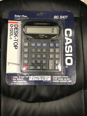CASIO LARGE 12 DIGIT SOLAR DESK TOP CALCULATOR | eBay