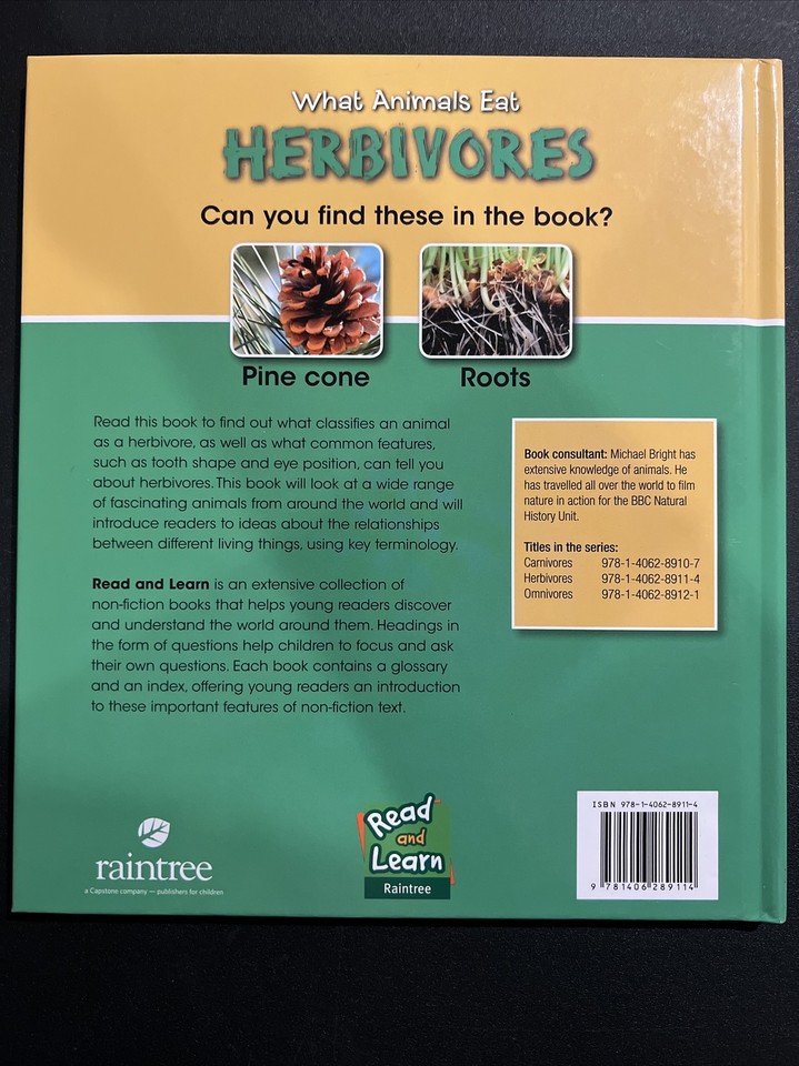 Herbivores (What Animals Eat) by James Benefield Hardback Book The Fast ...