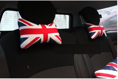 2PCS CAR SEAT PILLOWS HEADREST CUSHIOIN PAD FOR MINI COOPER ONE ...
