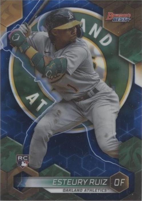 2023 Bowman's Best - Esteury Ruiz #14 Blue Refractor /150 (RC) for sale ...