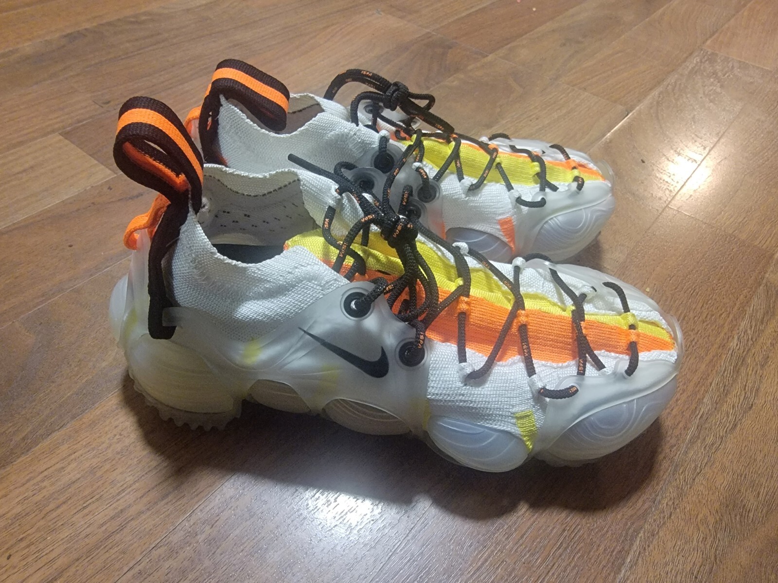 Size 6XS - Nike ISPA Link Axis Total Orange Sonic Yellow (M 3-4, W 4.5 ...