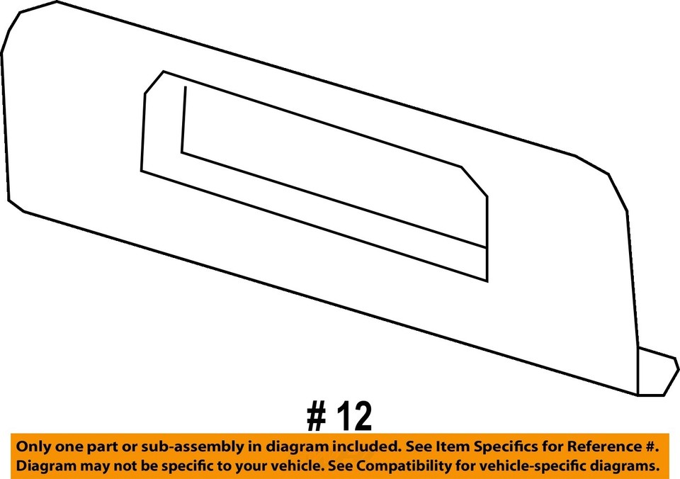 GM OEM 13-16 Acadia Lift Gate Interior Trim-Handle Cover 23119537 | eBay