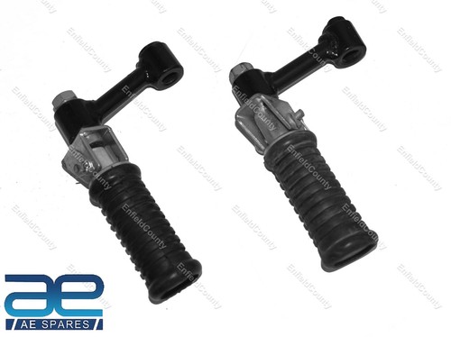 Pair Folding Footrest Assembly Kit For Royal Enfield Bullet Motorcycle ...