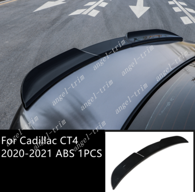 For 2020-2021 Cadillac CT4 ABS Bright black Surface Rear Trunk Spoiler ...