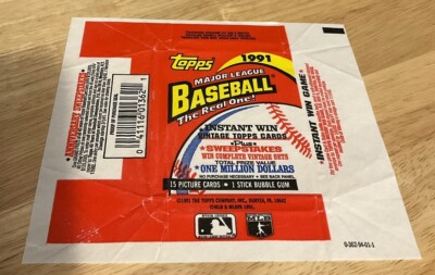 1991 Topps Baseball Wax Pack - Instant Win Game | eBay