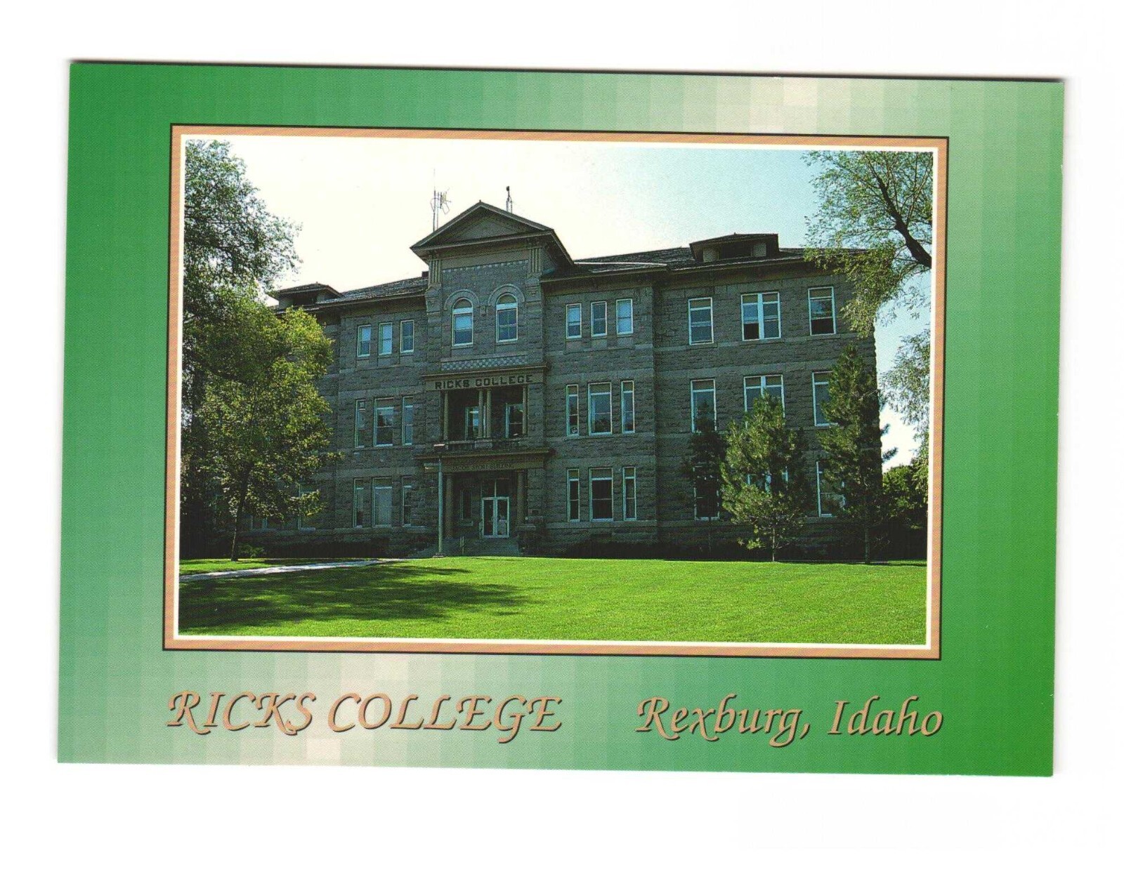Ricks College Rexburg, Idaho - The Jacob Spori Building Postcard ...