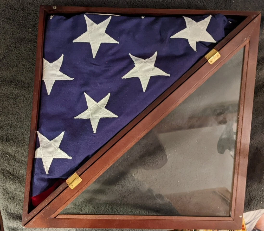 Flag Case Shadow Box With