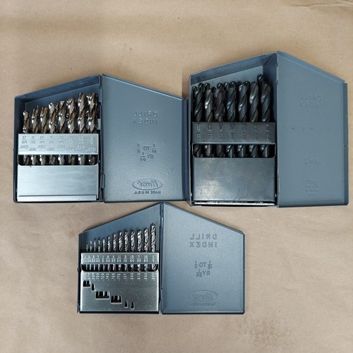 3 Huot Drill Index Drill Bit Sets Fraction & Letters | eBay