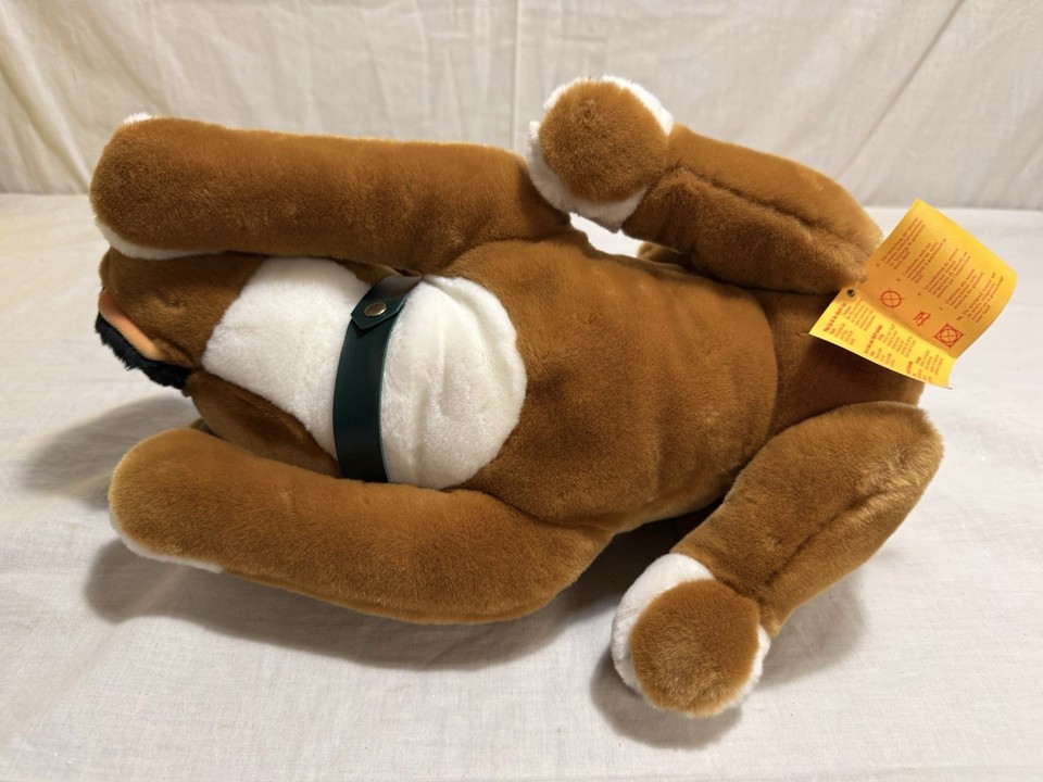 Steiff Bobby the Boxer Dog with Button In Ear & Tags Germany Plush W ...