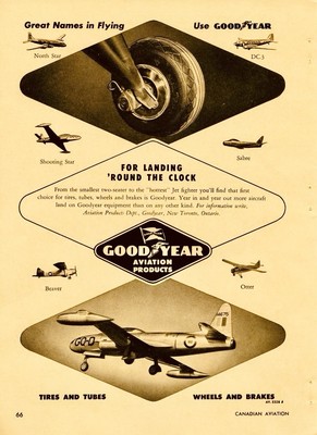 * GOODYEAR * Vintage Aviation Tire Ad Decor, Multiple sized Poster ...