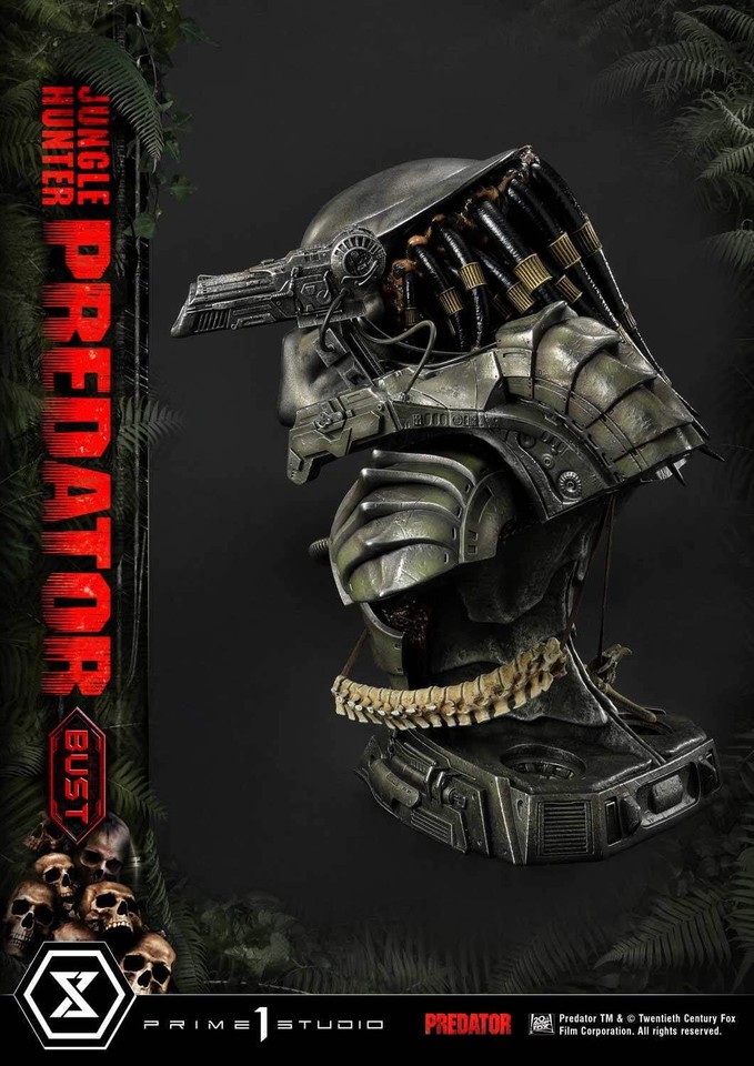 PRIME 1 Predator 1987 Jungle Hunter Predator Bust ⅓ Third Scale Statue ...