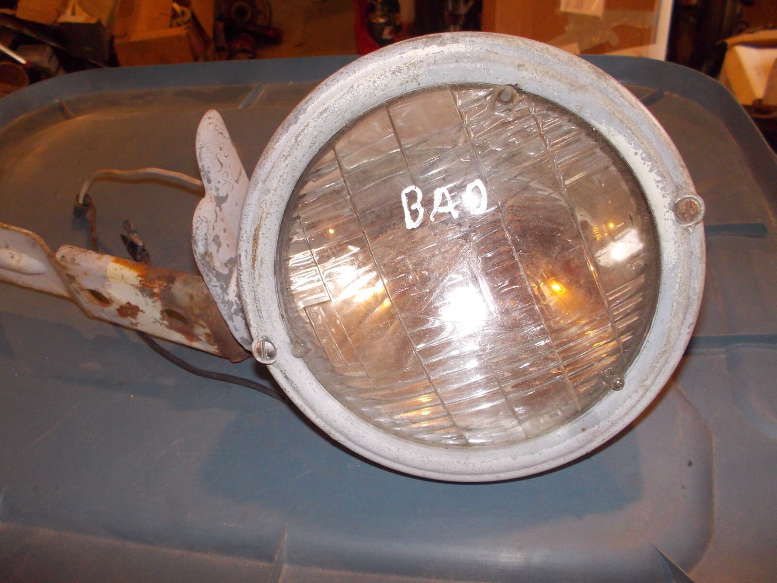 Ford tractor rear light bracket w/ light holder case & front wing tip ...