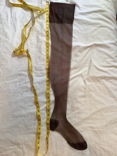 VTG Garter Stockings Flat Knit Demi Brown Lingerie RHT 10 33 1/2" | eBay