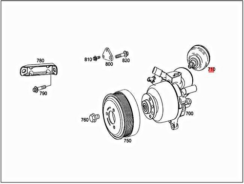Genuine MERCEDES Sl C217 R231 Pulsation damper Hydraulic pump ...