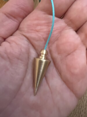 Chambered Pendulum Brass Dowsing Pendulum Handmade Healing Dowsing Gift ...