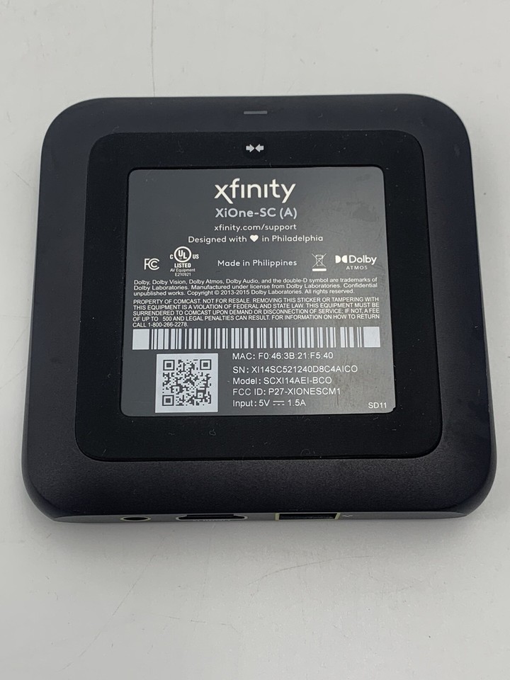 Xfinity XiOne-SC(A) - Streaming Device TV Box SCXI14AEI-BCO- NO Cables ...