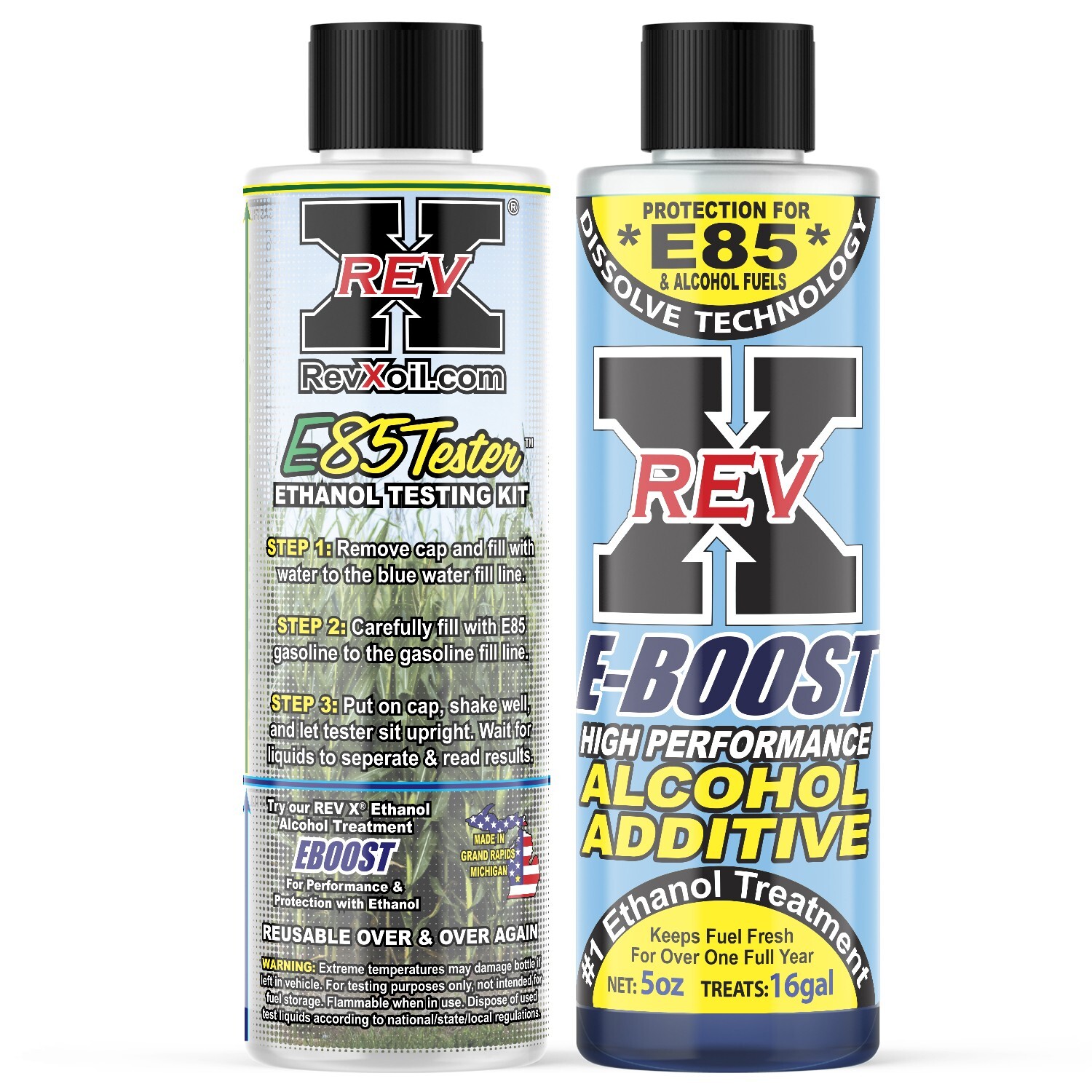 REV X E85 Tester + EBoost Ethanol Fuel Treatment Sample - #1 Ethanol ...