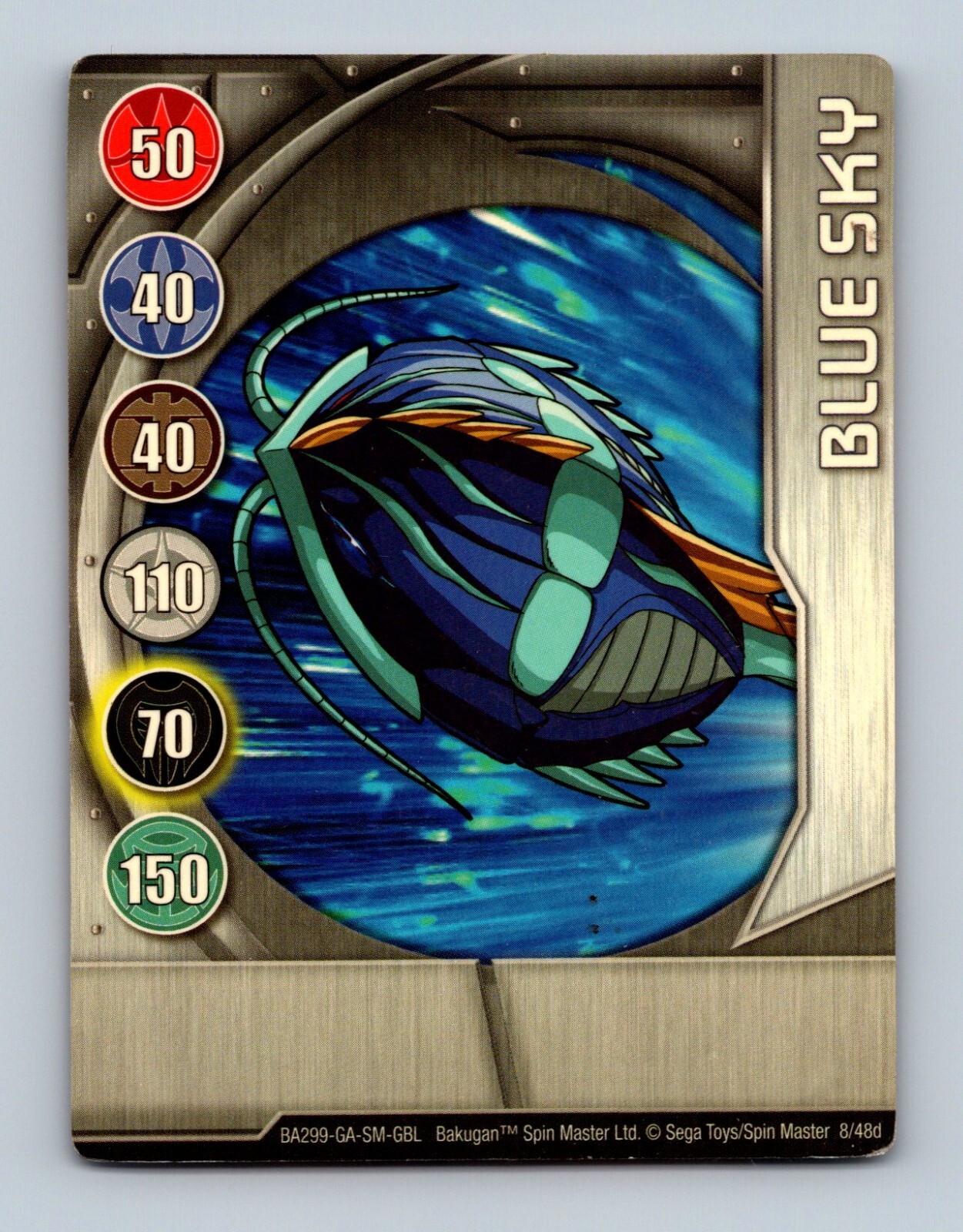Bakugan Blue Sky 8/48d Battle Brawlers Gate Card Sega 2006 | eBay