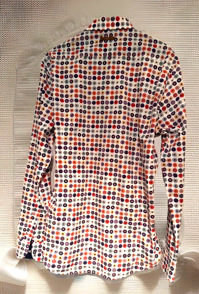 A FISH CALLED FRED.COM SMART COLOURFUL PRINT SLIM FIT SHIRT L | eBay UK