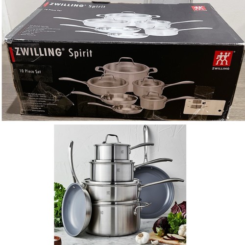 ZWILLING Spirit 3-ply 10-pc Stainless Steel Cookware Set - Oven Safe ...
