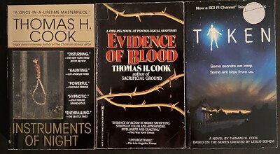 3 Thomas H. Cook books- Taken, Evidence of Blood, and Instruments of ...