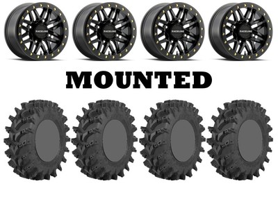 Kit 4 STI Outback Max Tires 32x9.5-14 on Raceline Ryno Beadlock Matte ...