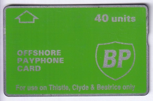 OFFSHORE ECOSSE TELECARTE / PHONECARD .. BP 40U L&G 104G THISTLE CLYDE ...