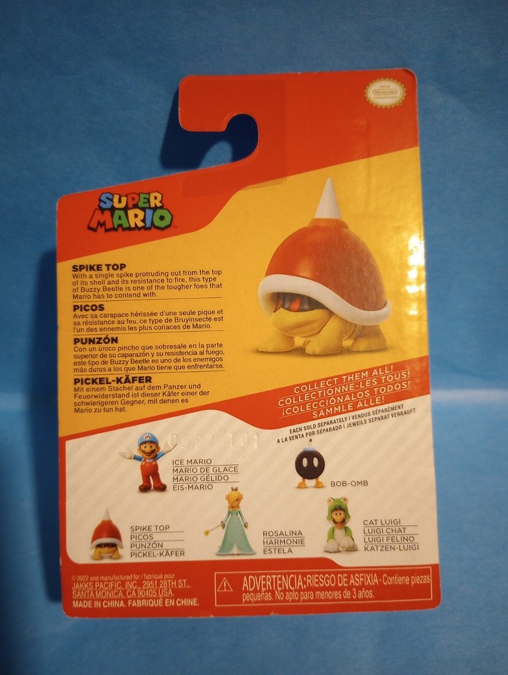 Super Mario Bros. Spike Top 2.5” Mini-Figure Super Mario Nintendo Jakks ...