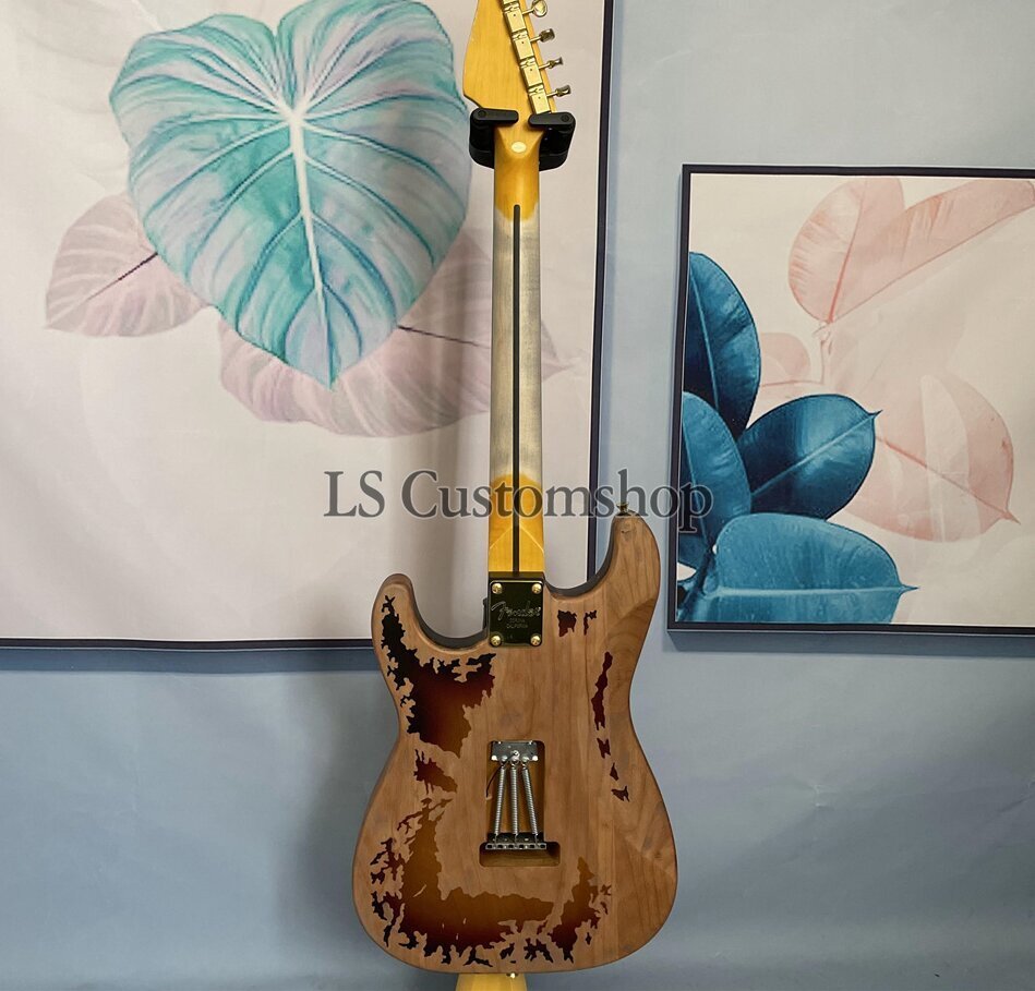 ST Relic SRV Stevie Ray Vaughan Electric Guitar Tremolo Bridge Alder ...