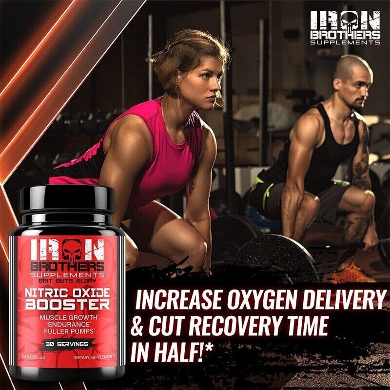 Nitric Oxide Booster Supplement - L-Arginine, L-Citrulline 1500mg -120 ...