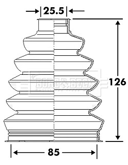 Front Rear Left Outer CV Joint Boot Set Fits Mini Fiat 31609806560 | eBay