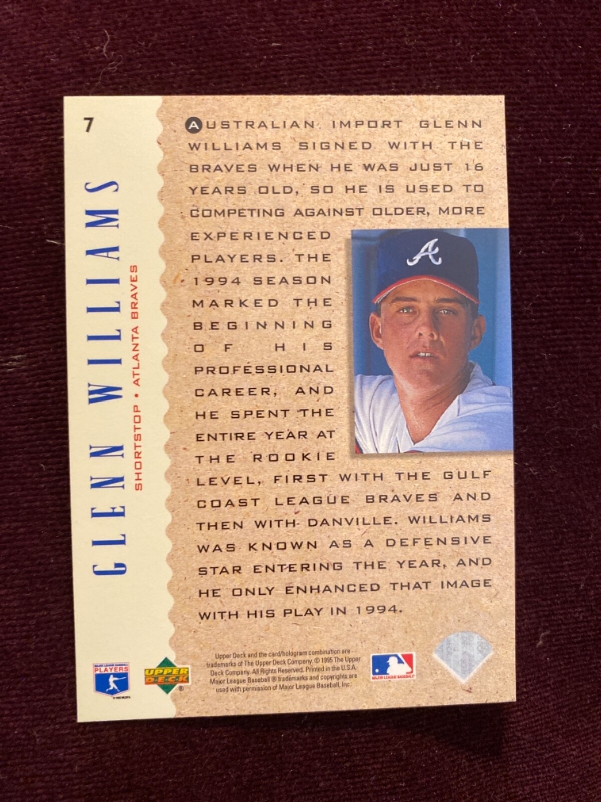 1995 Upper Deck - Billy Ashley #75 for sale online | eBay