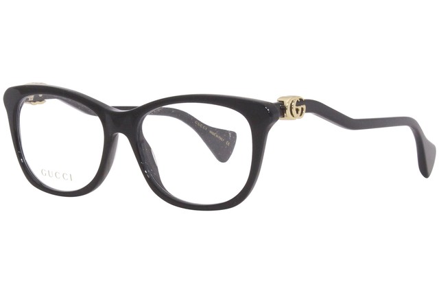 Gucci Eyeglasses GG1012o-001 Black Frame Clear Lenses for sale online ...