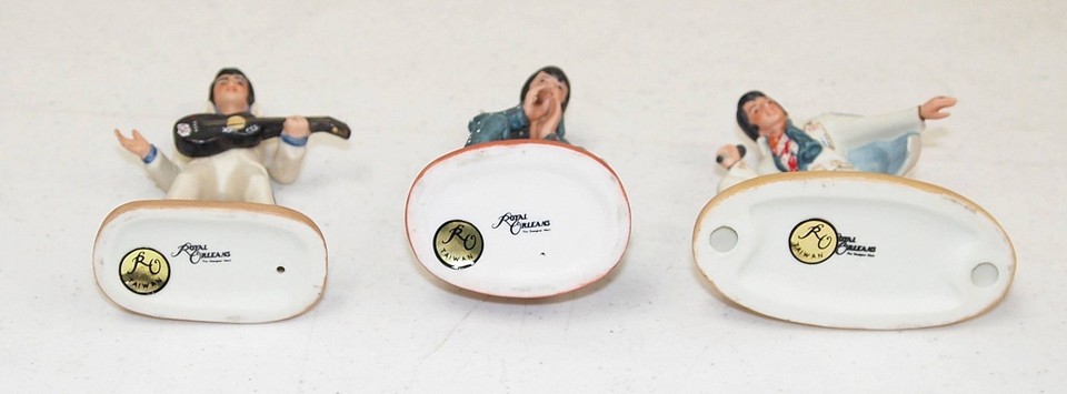 3- ROYAL ORLEANS Presents Elvis in Concert MINI FIGURINES LOT & Rock-N ...