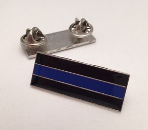 Thin Blue Line Pin, Police, Law Enforcement, TBL, Citation Size, 32mm x ...