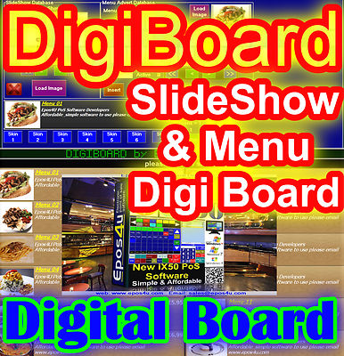 DigiBoard Signage Adverts Digital Chalk Board for epos Retail ...
