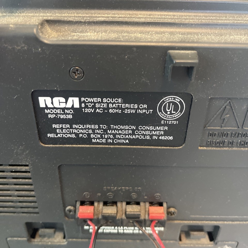 RCA RP-7953B AM/FM Radio Dual Cassette(broken) CD Player Boombox ...