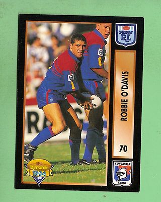 1994 Series 2 RUGBY LEAGUE CARD #70 - ROBBIE O'DAVIS , NEWCASTLE ...