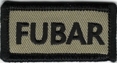 Tan Black Military FUBAR F@&ked Up Beyond All Recognition Patch | eBay