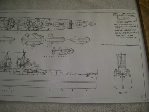 USS CLEVELAND boat model boat plans | eBay