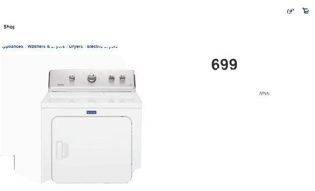 Maytag MEDC465HW Electric Vented Dryer for sale online | eBay