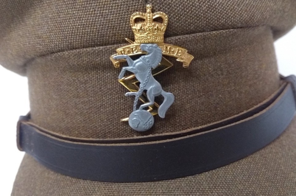 No2 Ufficiale Cappello Reme British Army Completo Insignia & Mento ...