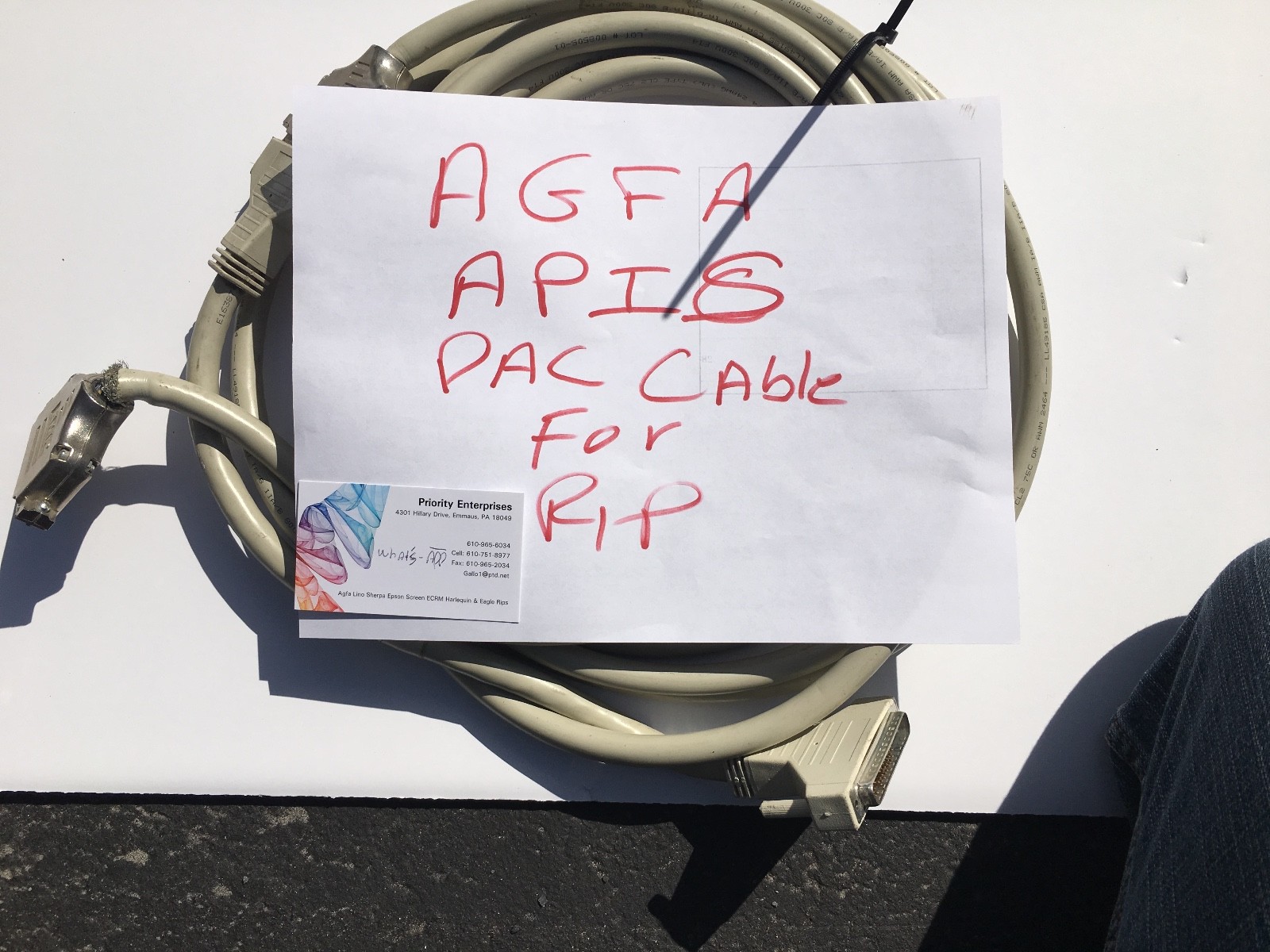 AGFA Imagesetter Rip Cable | eBay