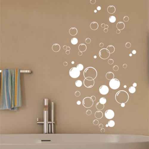 90x Bubbles Sticker Bathroom Wall Shower Door, DIY Wall Sticker HIGH ...