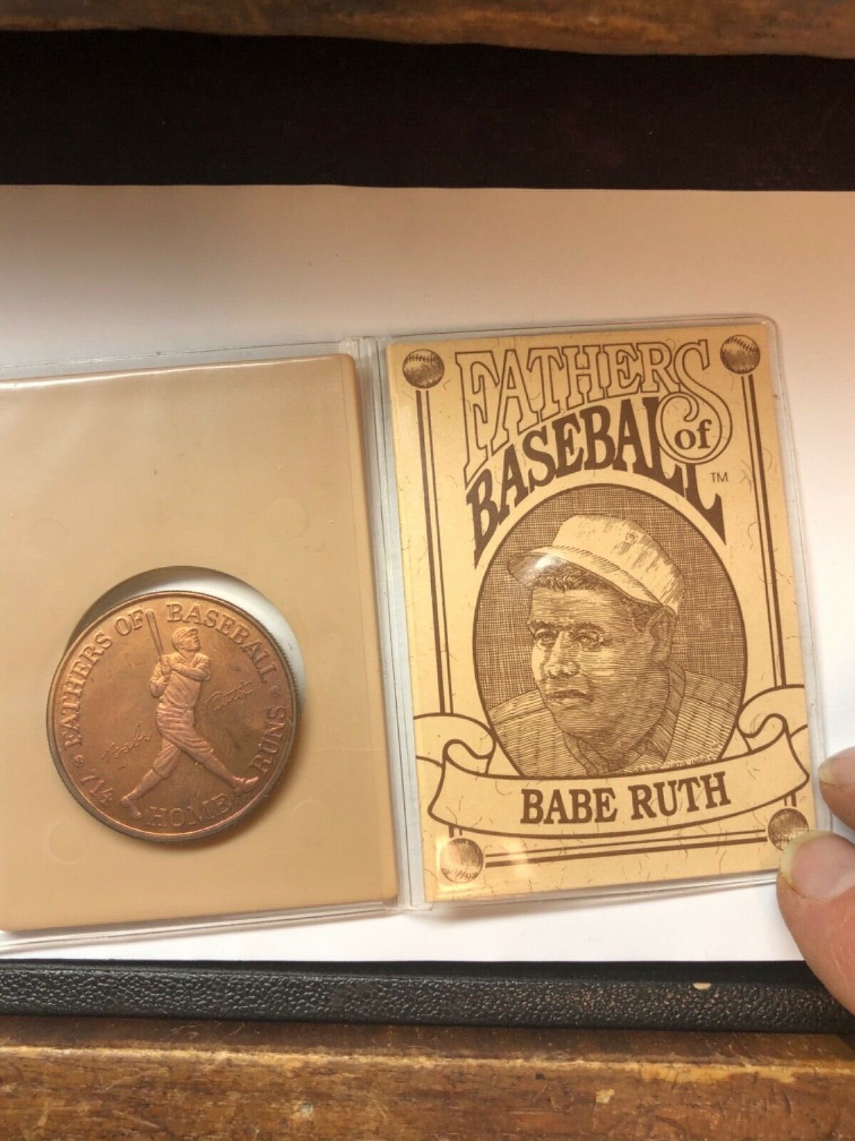 Babe Ruth bronze medallion 39mm centennial commemorative 1993 father of ...