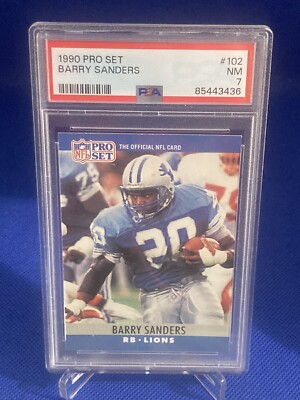 1990 Barry Sanders Pro Set #102 PSA 7 EPIC BARRY CARD 🔥🔥 | eBay