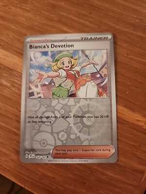 Pokémon TCG Bianca's Devotion - 142/162 Reverse Holo Trainer - Temporal ...