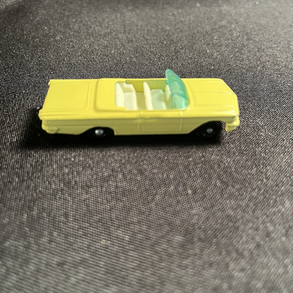 VTG ORIGINAL Lesney Matchbox No. 39 YELLOW PONTIAC CONVERTIBLE w ...