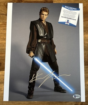 Hayden Christensen Star Wars Anakin Skywalker Signed 11x14 Photo BAS ...