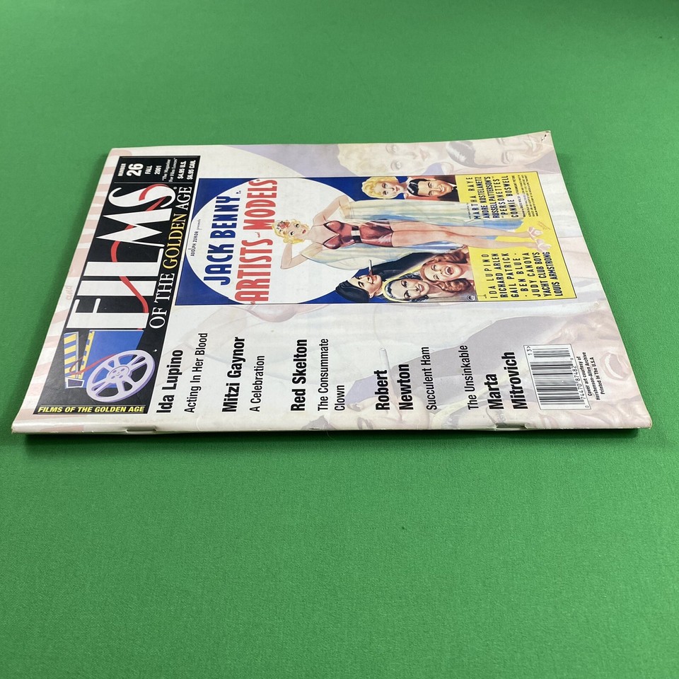 Films of the Golden Age Magazine #26 Fall 2001 Jack Benny Ida Lupino ...